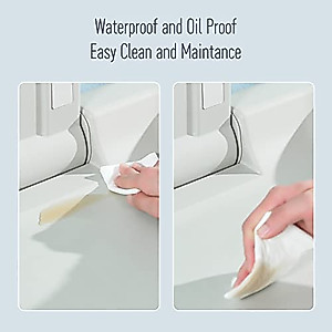 PLUSSEN Baby Changing Station Wall Mounted, Fold Down Commercial Baby Changing Station with Adjustable Safety Strap, Storage Box,Horizontal-X1005