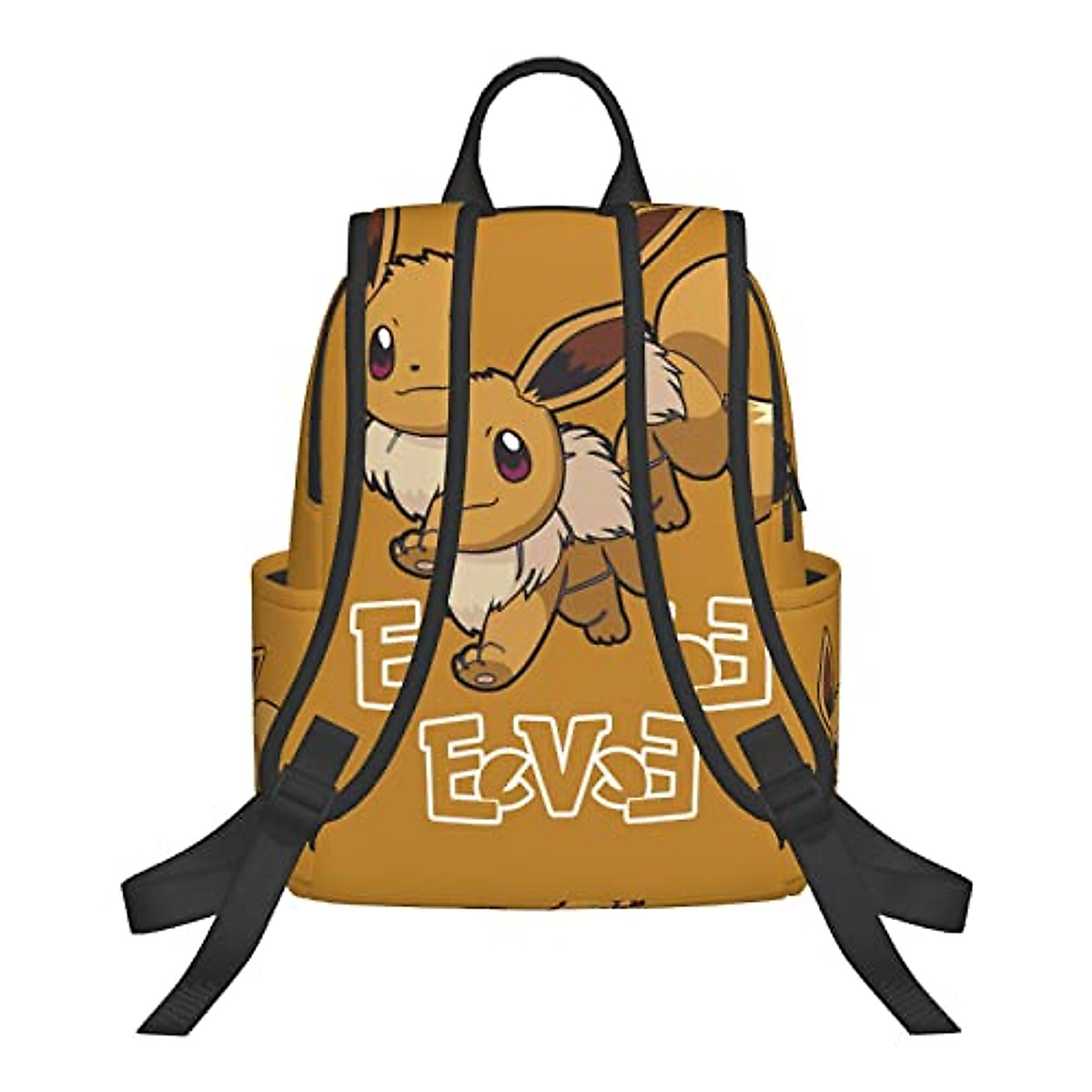 Ee-Vee Casual Backpack Bookbag, 3D Printed Laptop Bag School Bag for Girl Boy, Black