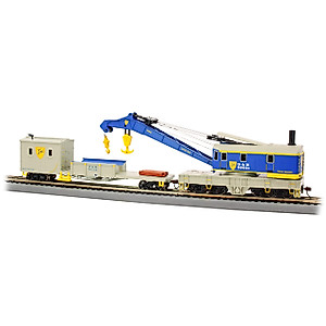 Bachmann Trains - 250-Ton Steam Crane & Boom Tender -Delaware & Hudson - HO Scale