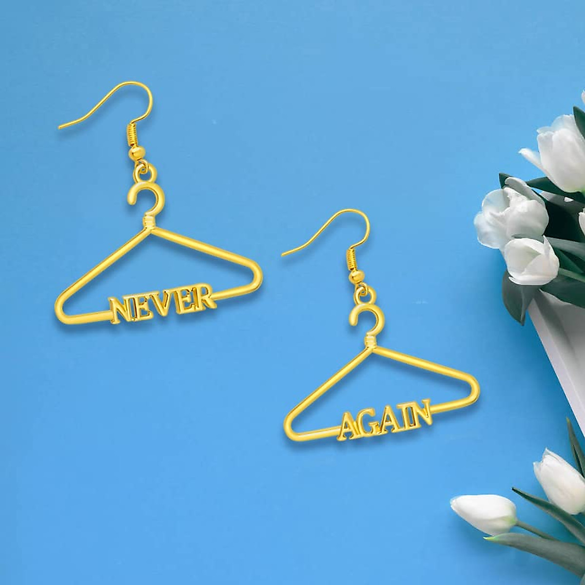 Pro Choice Earrings Coat Hanger Abortion Rights Reproductive Rights My Body My Choice Mind Your Own Uterus Abortion Is Healthcare Dont Tread On Me Uterus Bans Off Our Bodies No Uterus No Opinion