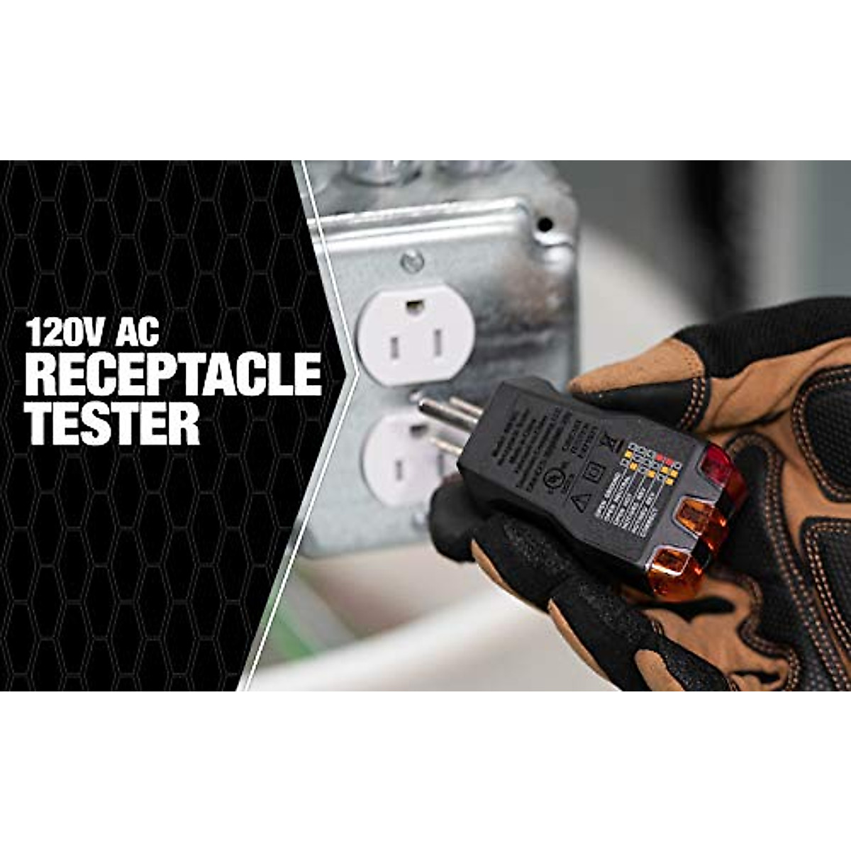 Southwire 40012S Receptacle Tester Black