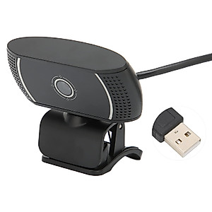 GOWENIC Webcam with Microphone,Streaming USB Computer Webcam,Plug and Play,Driver 640x480 Autofocus USB Webcam,for TV Boxes, Computers, Distance Education (C200 Black Inner Mark