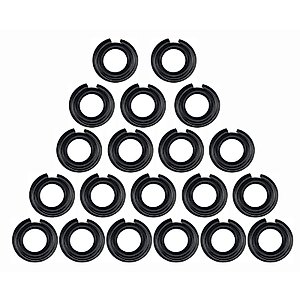 Generic 1/2"" Impact Wrench Socket Retainer Rings Clip with O-Ring,Fits Replacement Impact Wrench Tool Parts and Accessories,O-ring Square Drive Socket Retainer Ring （20 Sets/Pack）