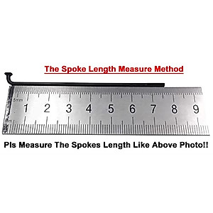 ZEWEZ 14 G 2.0 Mm Diameter MTB Spokes Black Color J-Bend Mountain Bike Spokes Cycling Road Bicycle Spokes for Bicycle Wheels (Color : Length 286mm)