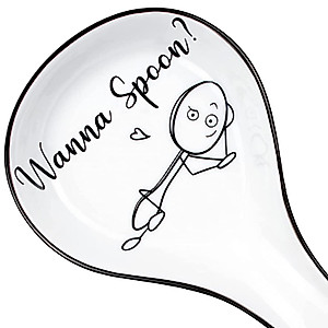 Spoon Rest for Stove Top - Coffee Spoon Holder, Stove Cooking Spoon Holder, Coffee Spoon Rest, Ceramic Funny Spoon Rest, Cute Spoon Rest, Cool and Funny Housewarming Gifts, Kitchen Spoon Rest
