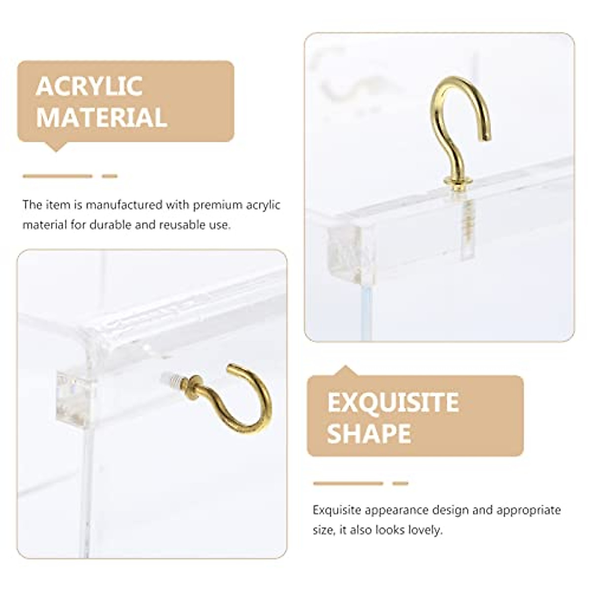 Ipetboom Bath Tray Bath Tray Clear Container Clear Tub Bird Bath for Cage Clear Acrylic Bird Bathtub Parrot Parakeets Shower No Bird Feeder for Cage Bathtub Box Small Bird Parrot Food Tray Food Tray