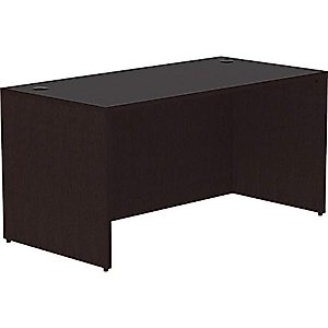 Lorell Essentials Desk Shell, 60" x 30" x 29.5", Espresso