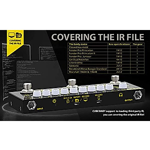 Getaria IR Cab Electric Multi Effects Processor Delay Reverb Guitar Overdrive Pedal for Bass Guitar