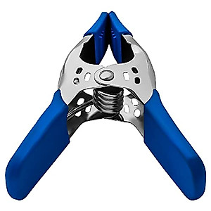 Lot of 12-6" inch Spring Clamp Large Super Heavy Duty Spring Metal Blue - 2.5 inch Jaw opening