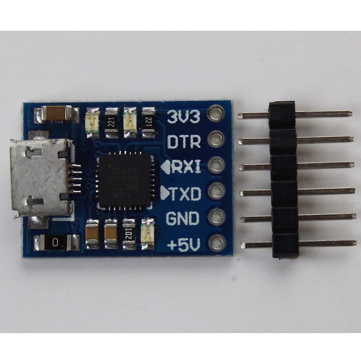 Comimark CP2102 Micro USB to UART TTL Module Serial Converter Programmer for Arduino etc (5Pcs)