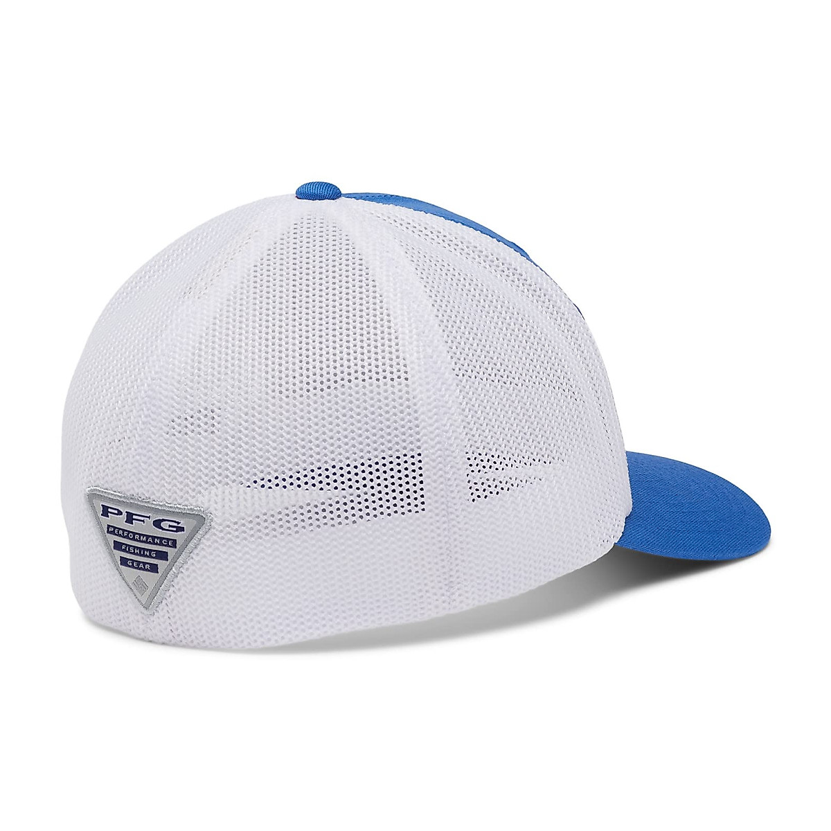 Columbia Unisex PFG Mesh Hooks Ball Cap, Vivid Blue/Silver, Large/X-Large