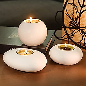 LET'S RESIN Tealight Candle Holder Resin Molds Silicone,3Pcs Tea Light Candle Holder Silicone Molds for Resin,Plaster,Cement Concrete,Resin Epoxy Molds Silicone for DIY Home Décor,Great for Beginners