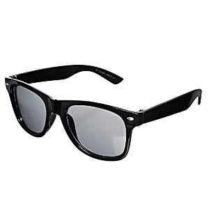 TheGag Black Sunglasses Bulk Party Favors 12 Pack Retro Black Sunglasses Exactly What You Are Looking For-Weddings-Men In Black Costume-Graduations Mardi Gras Bachelor Party Adult Kids