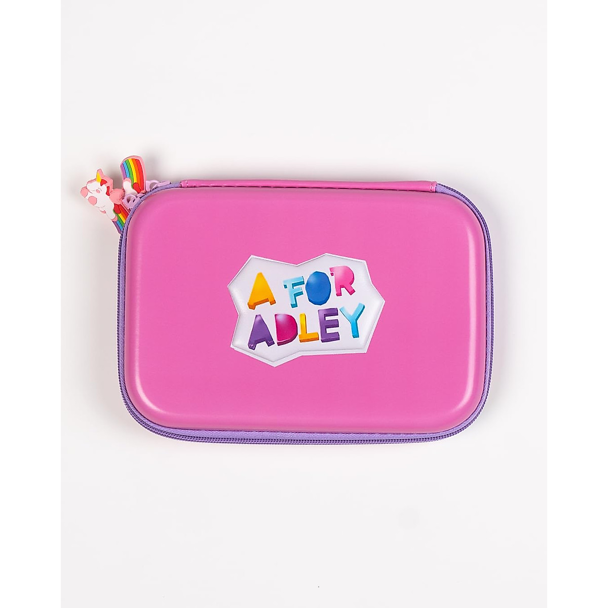 A FOR ADLEY Unicorn Rainbow Art Pouch and Pencil Case, A Fun Way to Store All Your Coloring And Drawing Necessities Complete With Custom Markers, Pens and Stickers