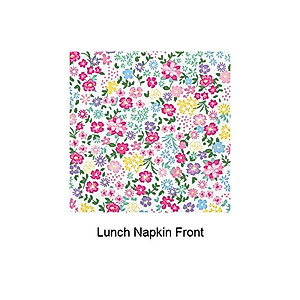 Floral Themed Tea Party Supply Pack Bundle Includes Paper Plates & Napkins for 8 Guests