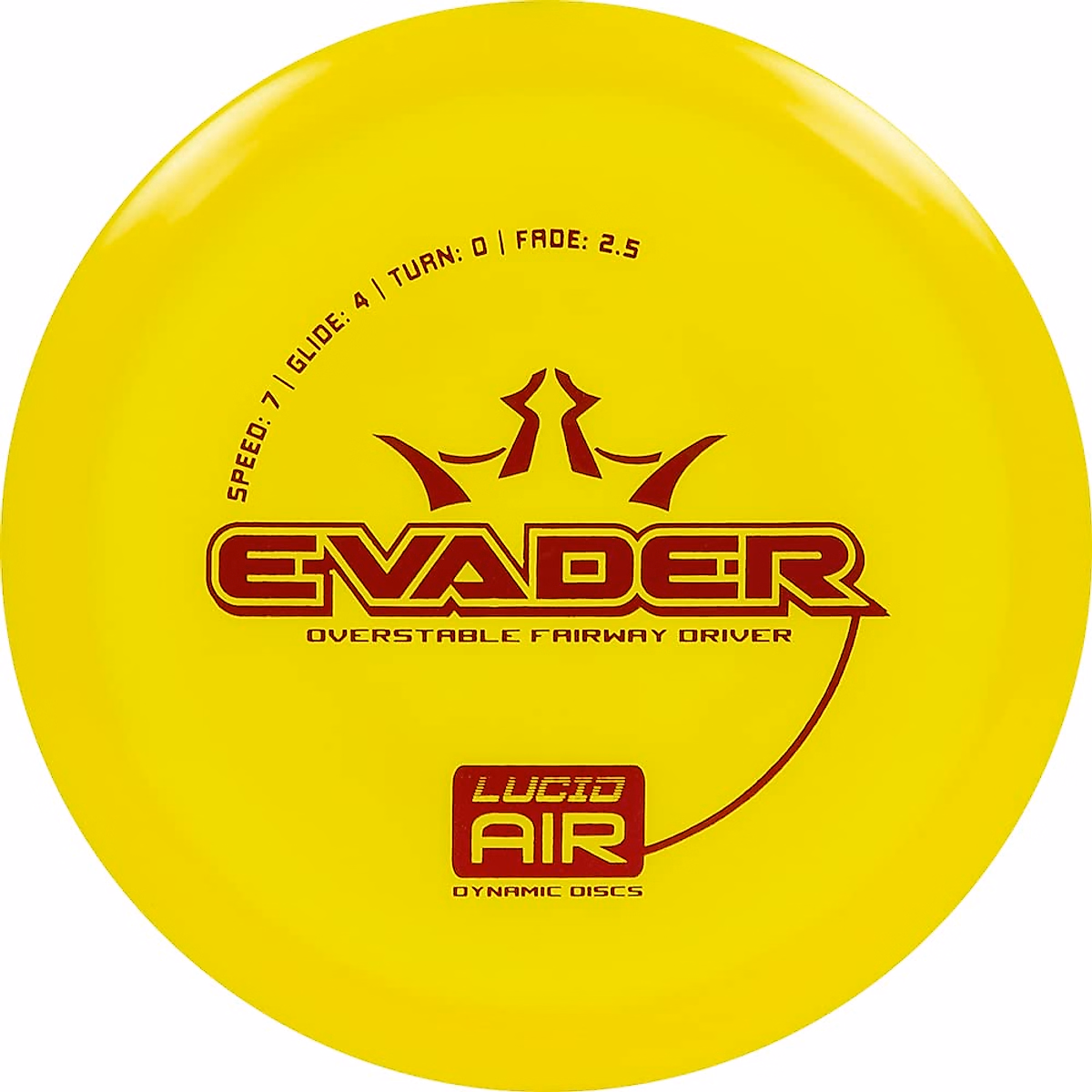 Dynamic Discs Lucid AIR Evader Fairway Driver Golf Disc [Colors May Vary] - 145-159g