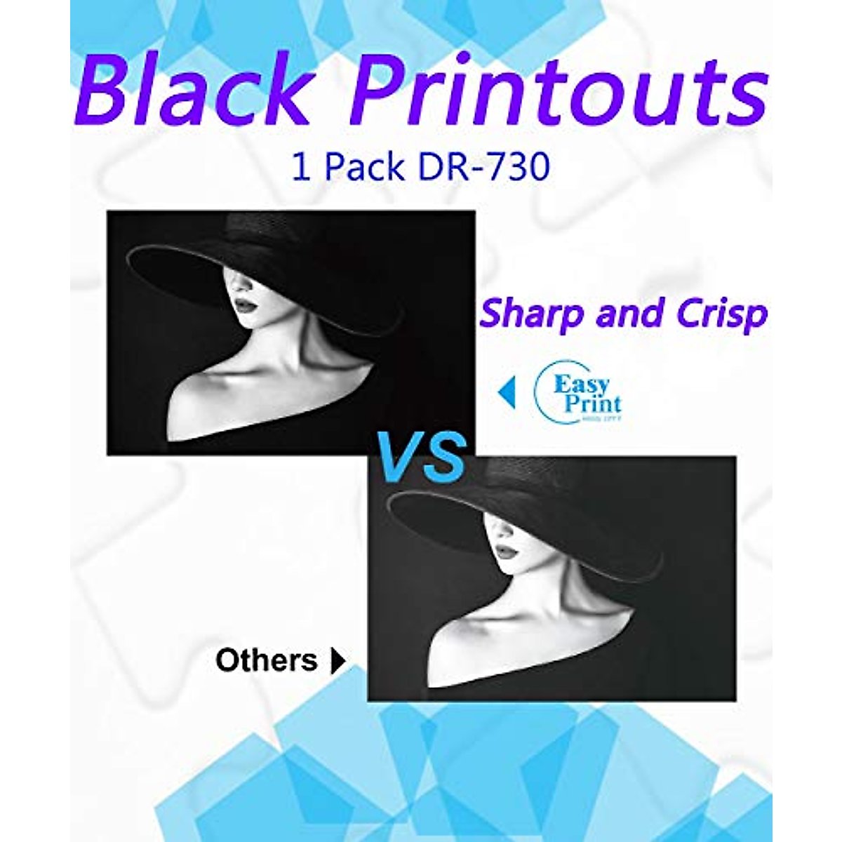 EASYPRINT (1x Drum Unit, Black) Compatible DR-730 Drum Unit DR730 Imaging Unit Used for Brother MFC-L2750DW MFC-L2710DW DCP-L2550DW HL-L2350DW L2390DW L2395DW HL-L2370DW HL-L2370DWXL Printer