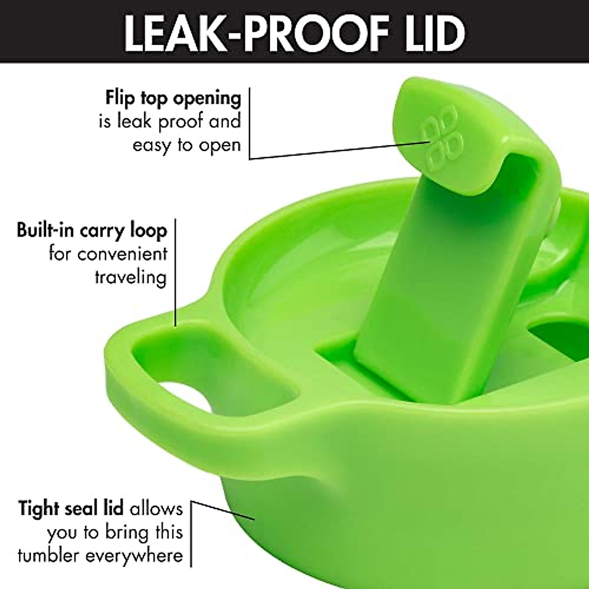 Primula Press and Go Iced Tea Maker, Travel Tumbler, Infuser Bottle, Leak-proof Flip-top Lid with Carry Loop, Dishwasher Safe, Made without BPA, 16-Ounce, Green