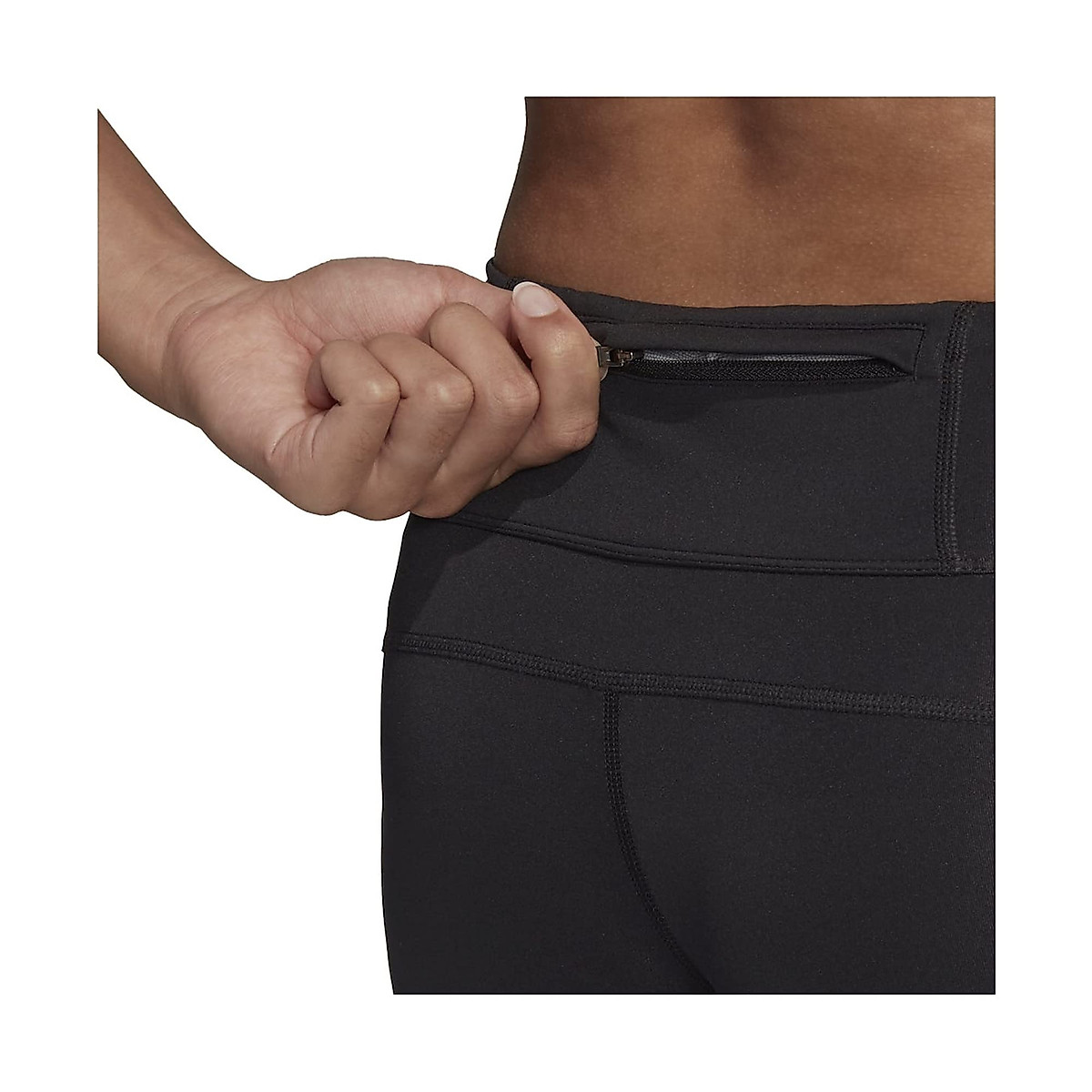 adidas Women's Own The Run 3/4 Tights, Black, Small