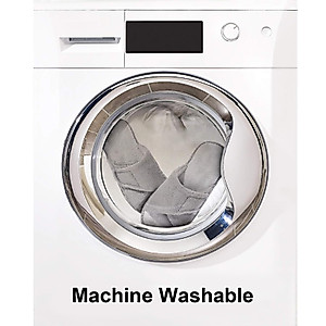 shevalues Summer Arch Support Slippers for Women Adjustable Terry Cloth Fuzzy Indoor Slippers Open Toe House Shoes, Grey 11 Women/9.5 Men