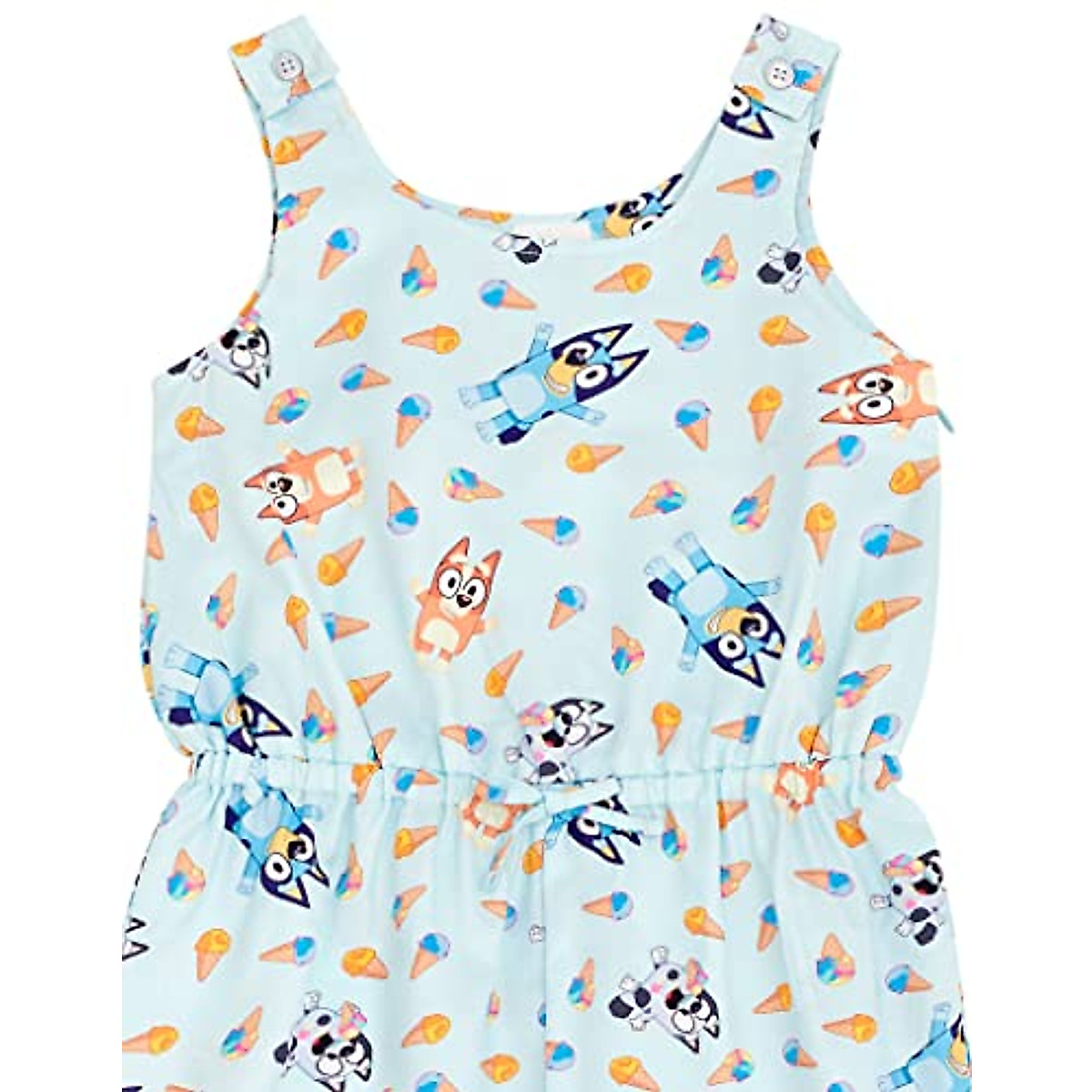 Bluey Muffin Bingo Toddler Girls Sleeveless Romper 2T