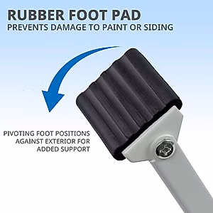 Ivation Universal Air Conditioner Support Bracket | 19” Easy-Install Adjustable Platform for AC Units Up to 170 Lbs. | Support Leg with Rubber Foot, Built-in-Level & Extenders for All Window Types