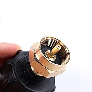 Propane Adapter, Propane Refill Adapter, QCC Type Propane Bottle Filler Adapter for Outdoor Camping Grill BBQ (Adapter)
