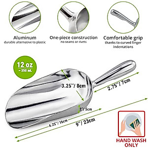 CUSINIUM Aluminium Popcorn Scoop - Popcorn Salt Shaker - [75 pcs] 1oz Popcorn Bags Bundle