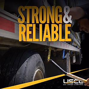 US Cargo Control Low Profile Sliding Winch for Flatbed Trailer (5-Pack), 4 Inch Winch Holds Up 15 Feet of 4 Inch Webbing, Tie-Down Winch Fits Sliding C Winch Track, 5,500 LBS Working Load Limit