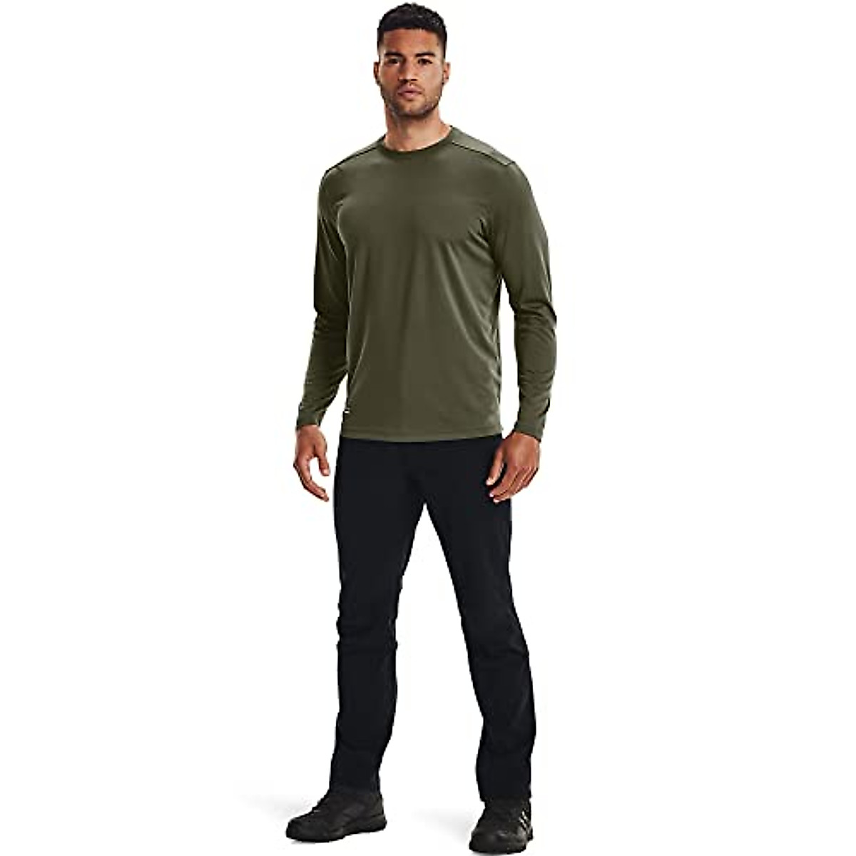 Under Armour Men's Tactical Tech Long-Sleeve Shirt , Marine Od Green (390)/Marine Od Green , X-Large