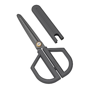 JIMIHOME Household Tool Essential Safety Craft Scissors Left Right Handed Tension Adjustable Protective Sheath Precision Light Duty Home Office Ground Blades Anti-slipping Resist Rusting