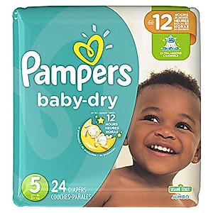 Pampers Cruisers Baby Dry Diapers, Size 5, 24 Count