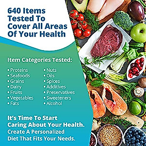 5Strands Food Intolerance Test, 640 Items Tested, Food Sensitivity at Home Test Kit, Accurate Hair Analysis, Health Results in 5-7 Days, Gluten, Soy, Dairy, Protein