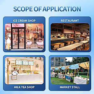 Mvckyi Commercial Hard Ice Cream Machine with faucet, 60L/H Gelato Hard Serve Ice Cream Maker with Digital Control Panel, Frozen Fruit Yogurt Batch Freezer for Restaurant Snack Bar Cafe, 3000W