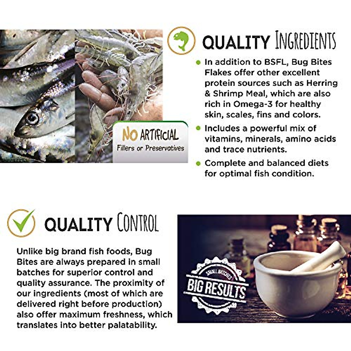 Fluval Bug Bites Fish Food with Spirulina, Flakes for Small to Medium Sized Fish, 0.63 oz., A7354, Brown