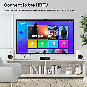 Power Cord, Goalfish 6.6ft/2m AC Power Cable 7A 125V TV Power Cord 18AWG 2 Prong Power Cable Replacement for Sony PS4, PS5 Game Console, Speaker, Monitor, HDTV, 4K TV, Printer, Laptop Power Supply