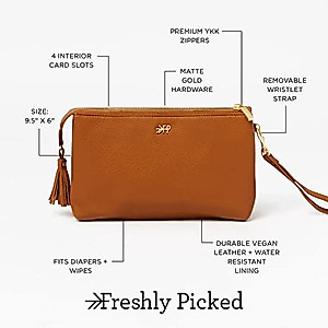 Freshly Picked Classic Zip Pouch, Ebony