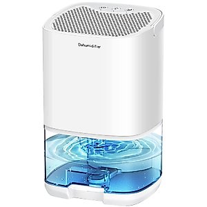 Dehumidifiers for Home 35OZ Small Dehumidifier for Bedroom 2500 Cubic Feet(350sq ft) with 7 LED Lights, Ultra Quiet & Auto Shut off Dehumidifier for Bathroom Basement Closet Garage