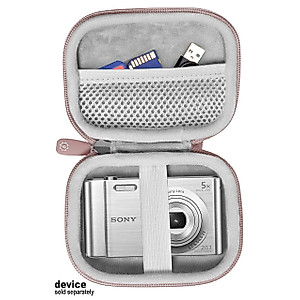 WGear Digital Camera Case for CAMKORY, Fulealfly, Lecran, Sony W800/S, DSCW830; Canon PowerShot ELPH360 HS/ 360/350 HS/350/310/190/180; Kodak PIXPRO Friendly Zoom FZ43, FZ53-BL; Nikon COOLPIX L32