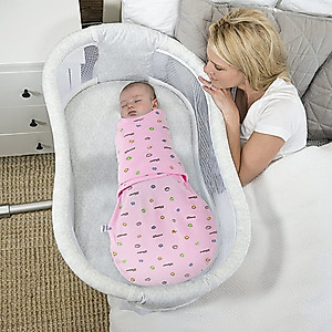 Knirose 3-Way Adjustable Wearable Swaddle Blanket Sleep Sack, Easy Diaper Changing Transition Sleeping Bag Swaddles with Bottom Zipper, Infant Wrap Blankets for Newborn Baby Boys Girls, 100% Cotton