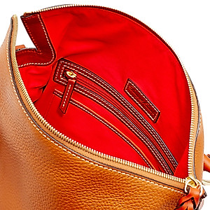 Dooney & Bourke Handbag, Pebble Grain Large Satchel - Brown