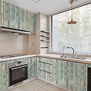 practicalWs Peel and Stick Wallpaper 17.71" x 236.2" Wood Wallpaper Wood Contact Paper Vintage Removable Self-Adhesive Wall Paper for Bedroom Walls Decor Faux Wood Grain Look Vinyl Film Roll