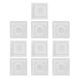 Yuisle DIY Gaming Keyboard 10Pcs XDA Profile Blank Key Transparent Layer PBT Color Backlit Keycaps for Mechanical Keyboard pbt Backlit keycaps