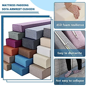 Bed Gap Filler，Mattress Space Filler, Mattress Extender，Close Gap Between Mattress and Headboard or Wall, for Twin/Full/Queen/King Bed, Removable and Washable Cover(E,100x8x15cm/39x3x6in)