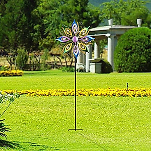 Wind Spinners Outdoor Metal Windmills 12 Inch Wind Sculptures for Yard and Patio Lawn Decor