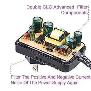 9V DC 1A Power Supply Adapter for Guitar Effects Pedal Center Negative