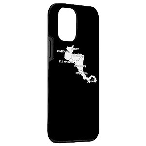 iPhone 12 mini central american Map, Central America Countries Map Tee Case