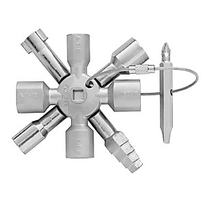 Knipex 00 11 01 TwinKey – for control cabinets, windows and shut-off systems