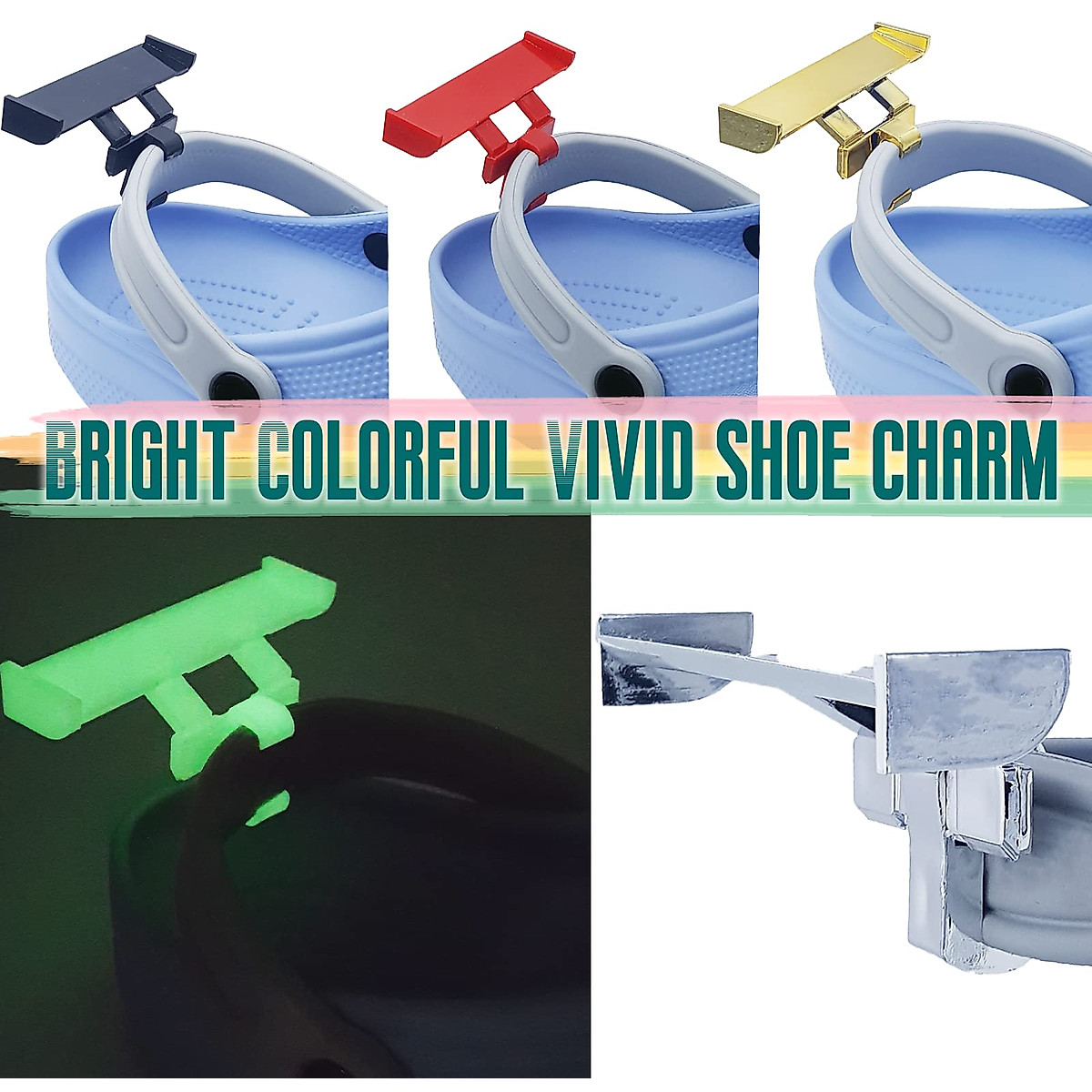 YIPUKIYI Car Spoilers Shoe Charms 2 Pack Shoe Spoilers Charm, Noticeable Shoe Charm Accessories, Decorative Shoe Charms for Shoe Buckles Supercar Spoiler (Carbon Fiber)