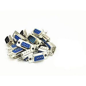xjs XJSXZC Computer DB Male Female Solder Type Adapter D-SUB Connector 10 Pairs (DB9)